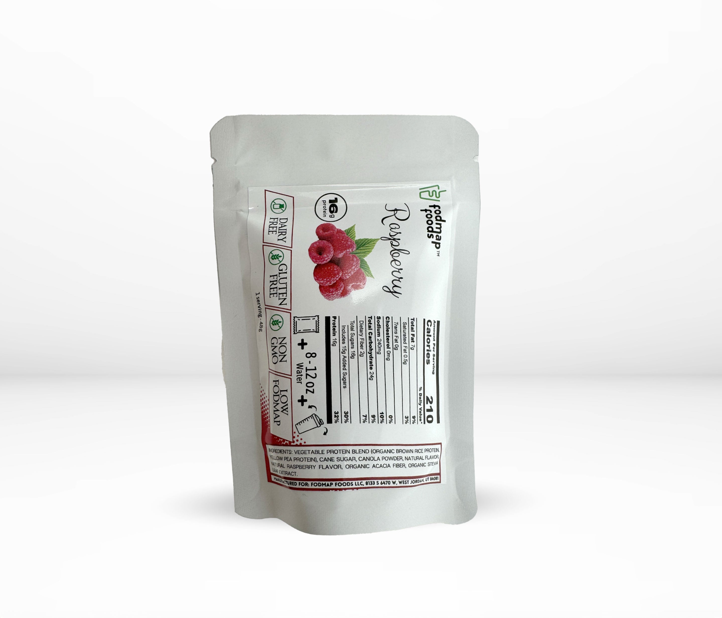 Raspberry Protein Meal Replacement Sachet – FODMAP Foods